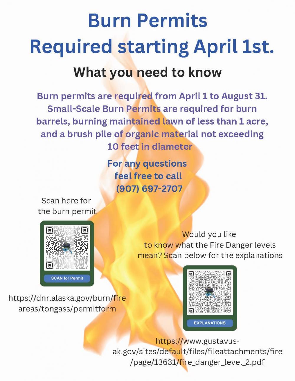 Burn Permits Required Starting April 1st | City of Gustavus Alaska
